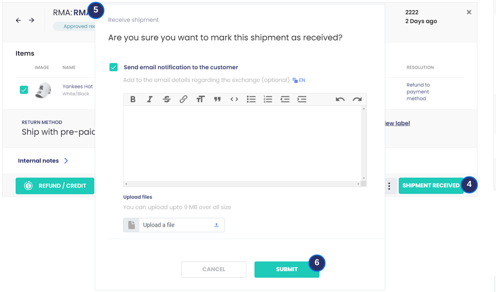 Managing Return Requests (Old Version)